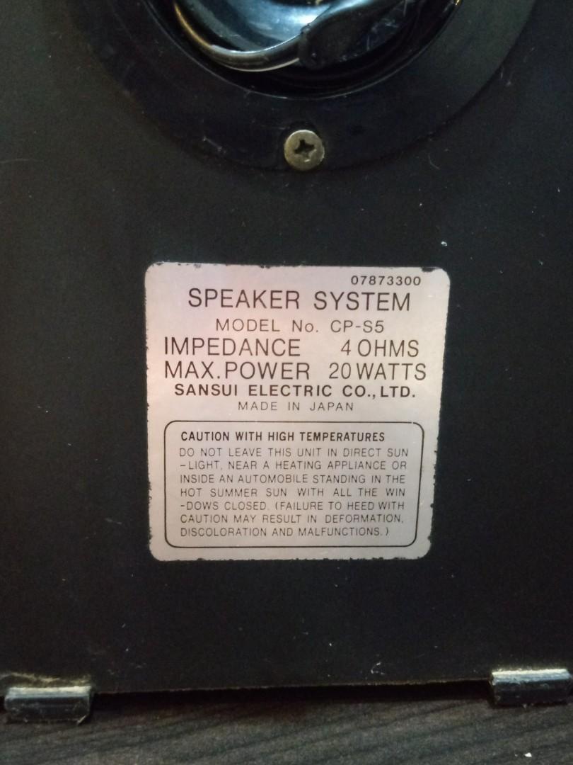 Sansui Mini Amplifier with Phono Input and Tuner (CP-R5)+ Sansui ...