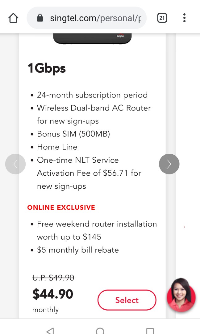 Singtel Broadband connection available for transfer, Mobile Phones ...