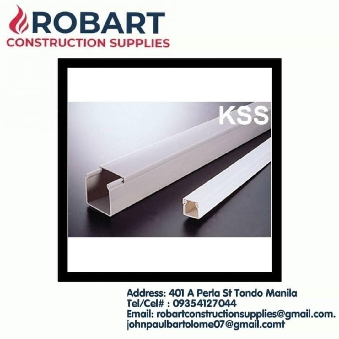 Square Type Wiring Duct w/ Adhesive Tape, Commercial & Industrial ...