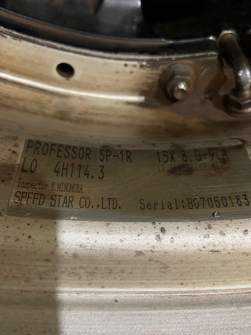 SSR Speedstar SP1R 15 inch rim wheel 4x114.3, Car Accessories, Tyres ...