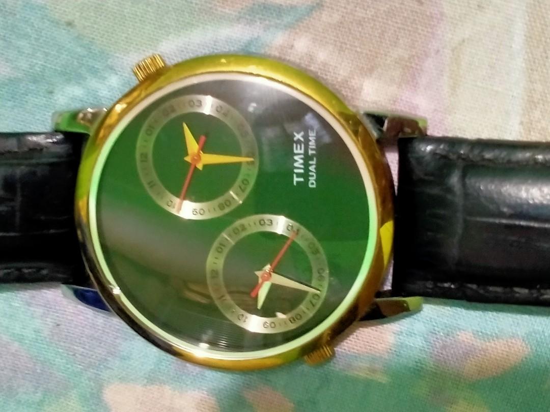 Timex dual time, Men's Fashion, Watches & Accessories, Watches on Carousell