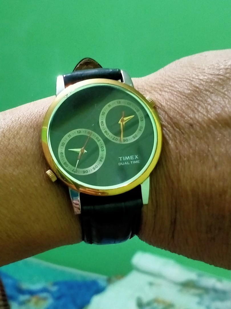 Timex dual time, Men's Fashion, Watches & Accessories, Watches on Carousell