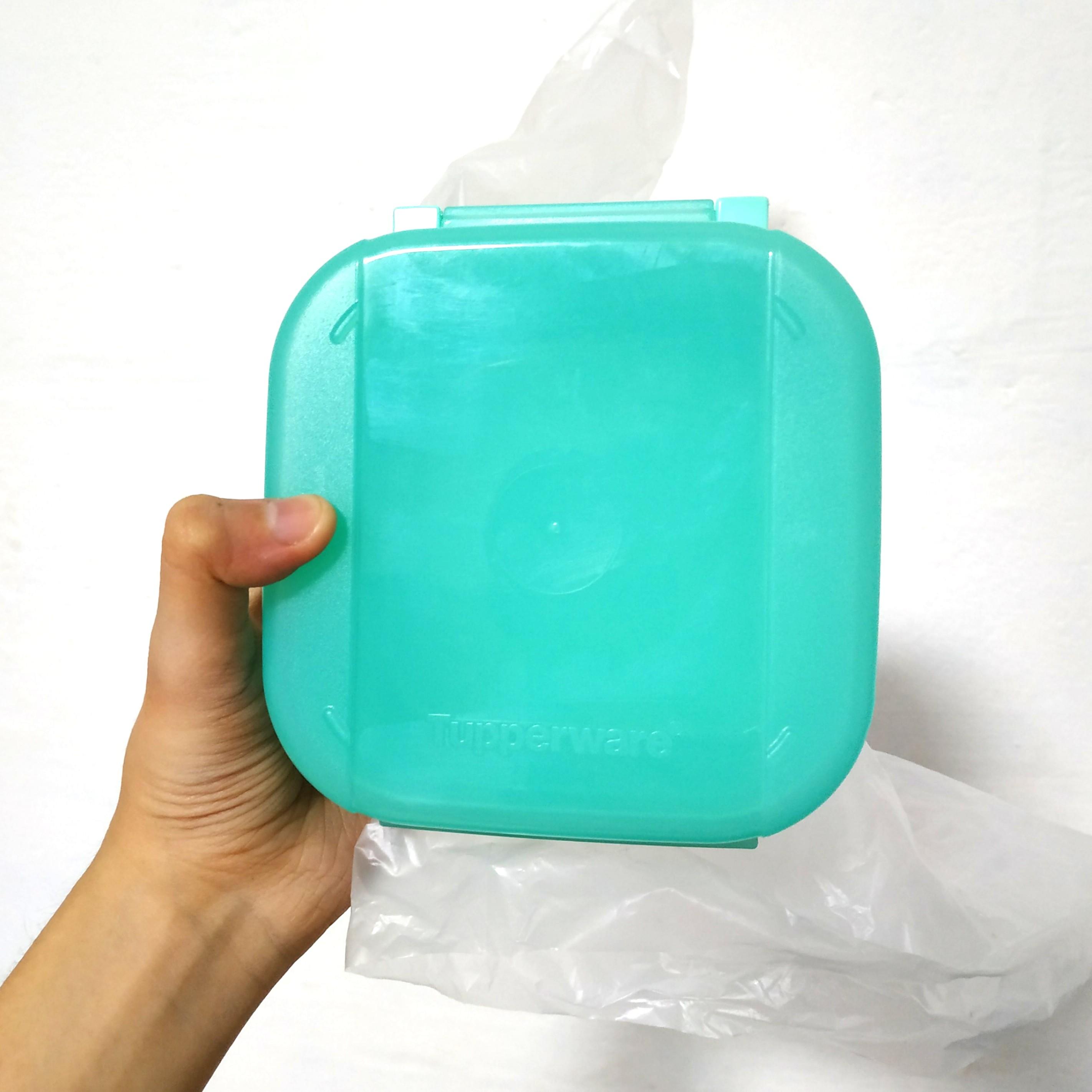 Tupperware 450 ml Mini Signature Line Square Box Container/ Treat ...
