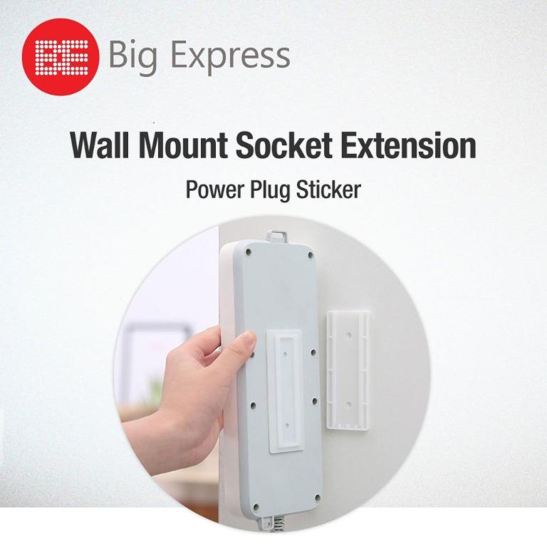 Wall Mount Socket Extension Power Plug Sticker Router Modem Panel ...