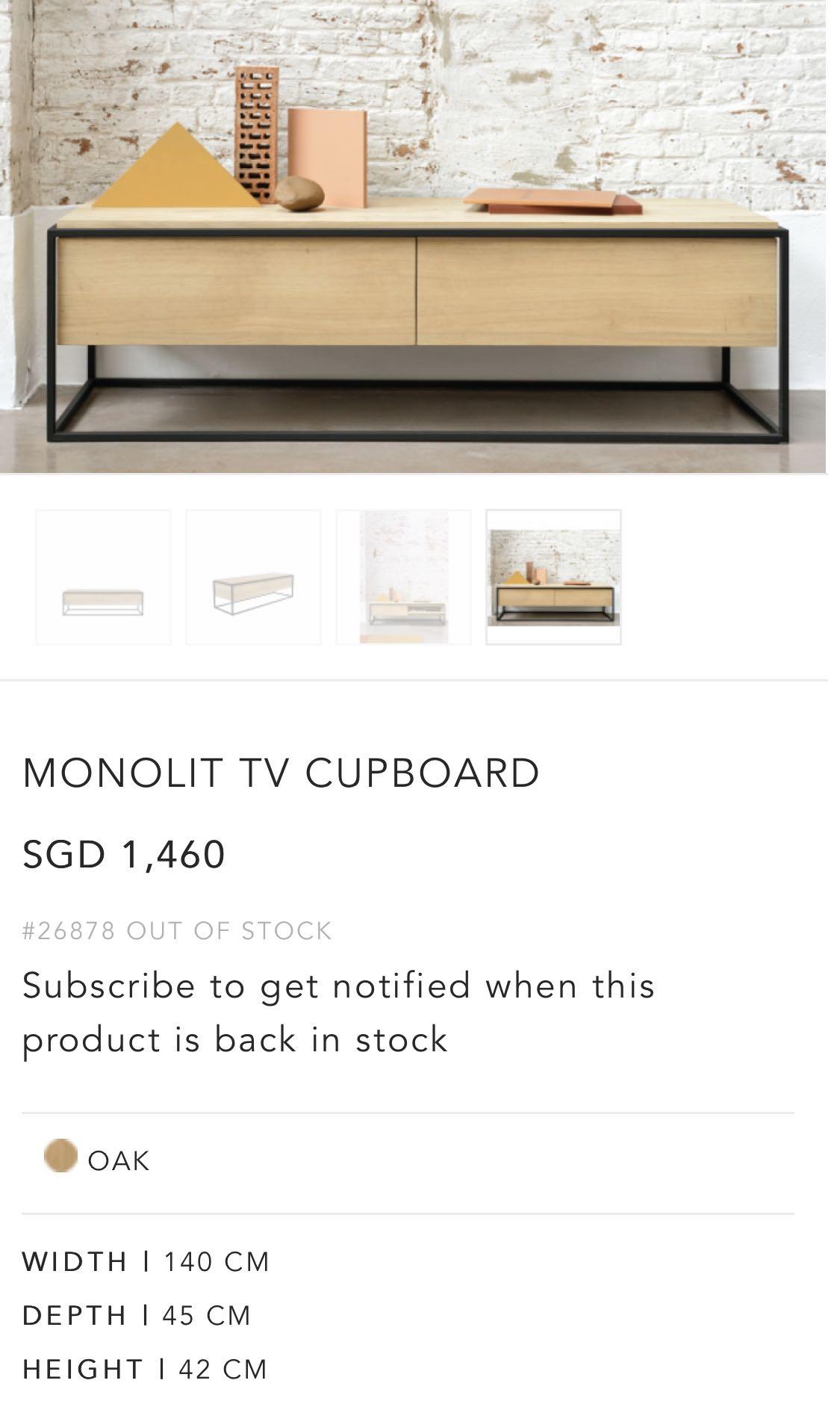 Ethnicraft / Soul & Tables TV console, Furniture & Home Living ...