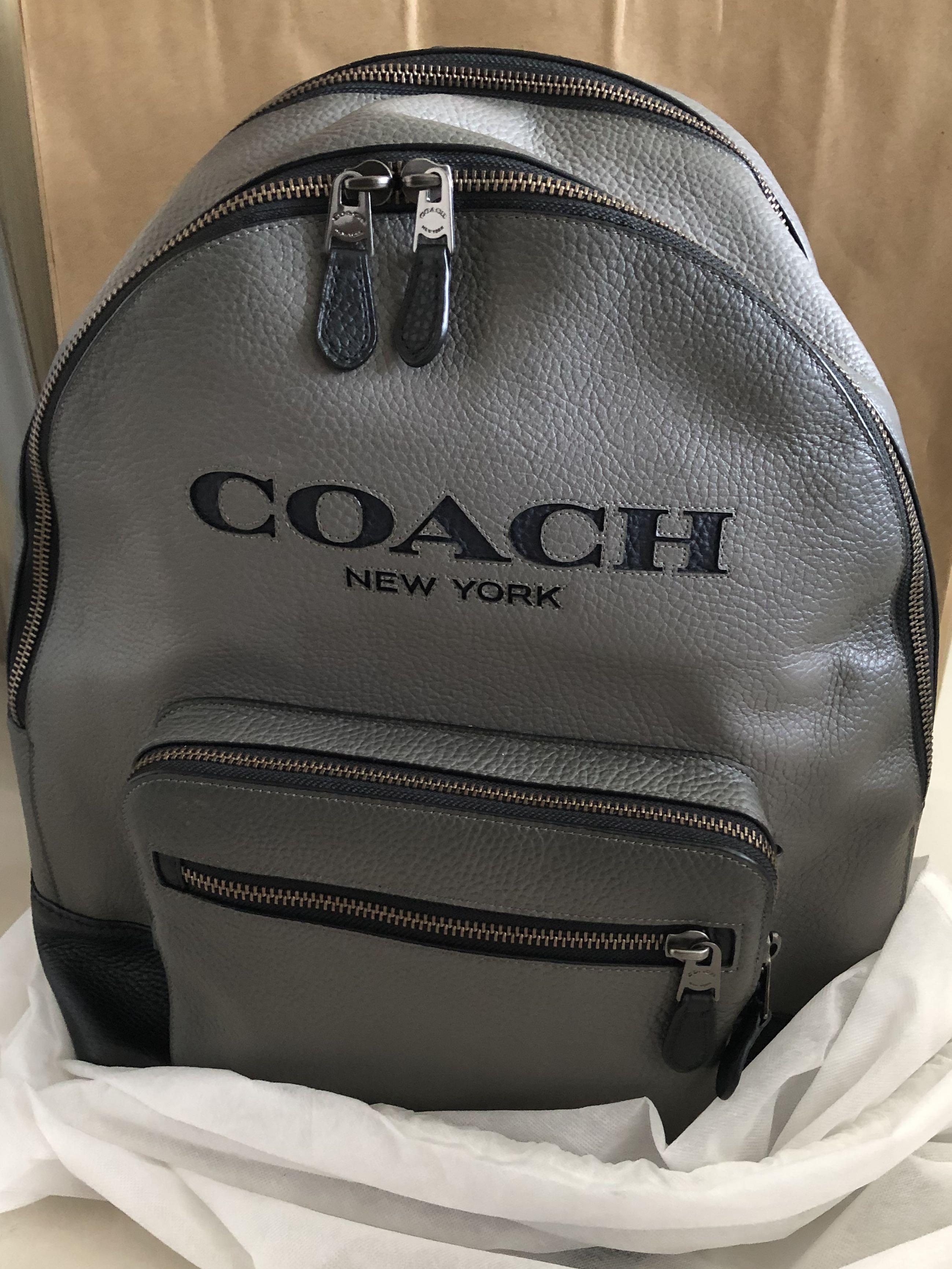 Coach west Backpack grey, Men's Fashion, Bags, Backpacks on Carousell
