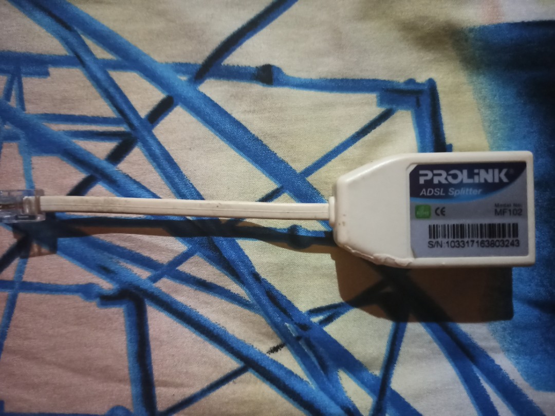 Prolink ADSL Splitter (not used for LAN splitting), Computers & Tech ...