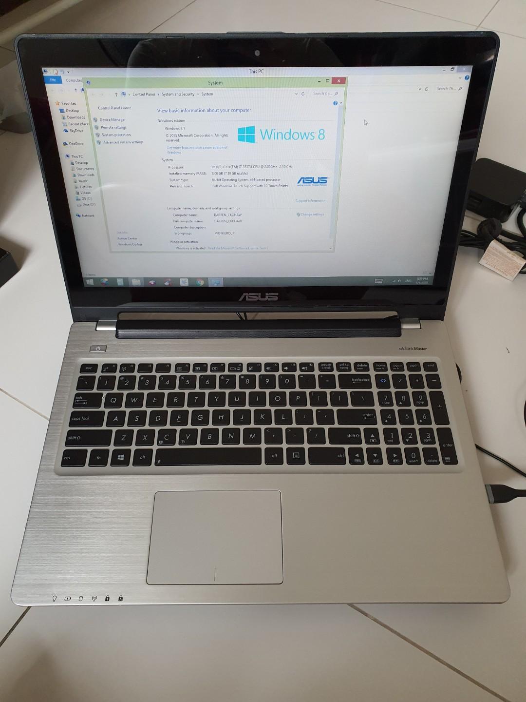 Asus Laptop S550C, Computers & Tech, Laptops & Notebooks on Carousell