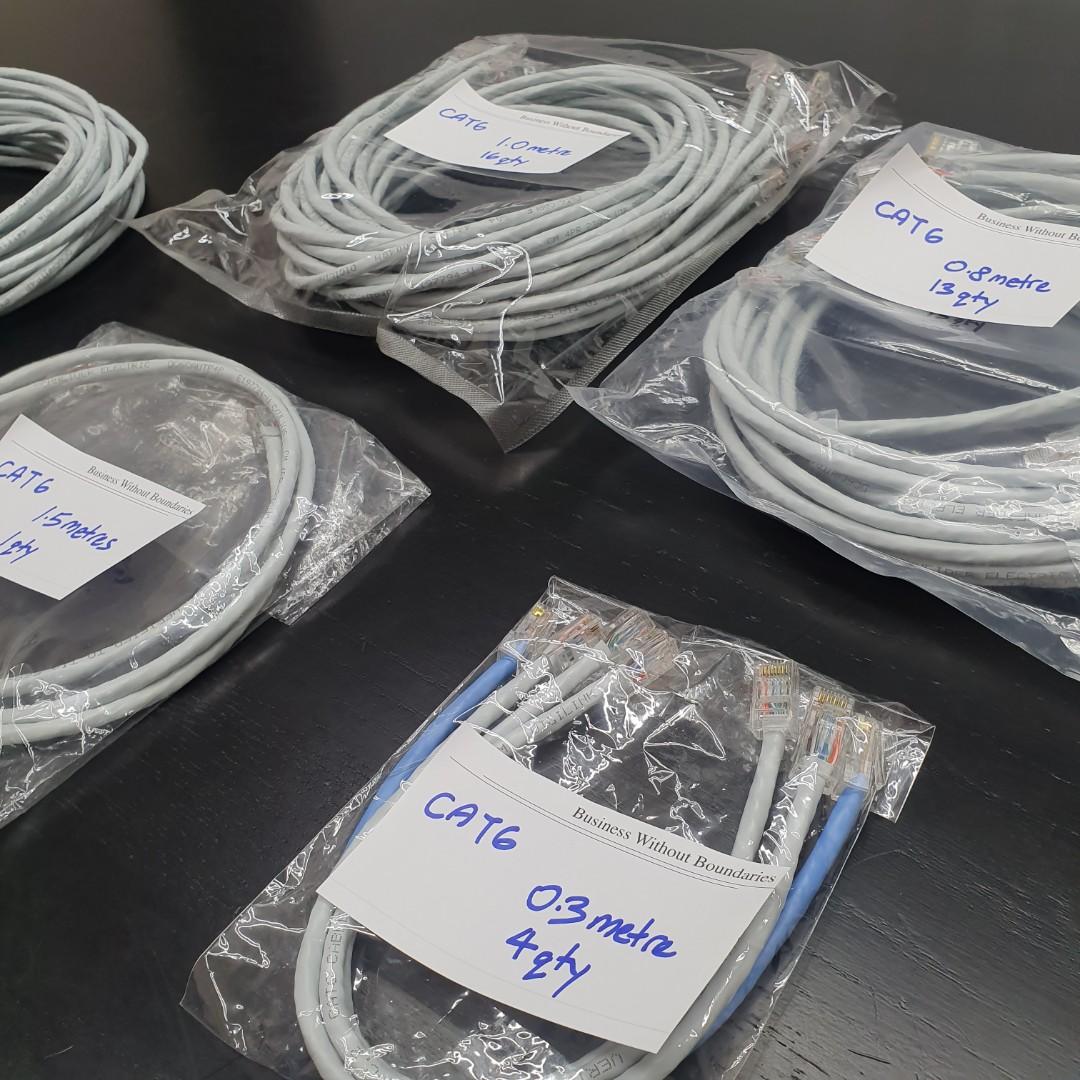 Customized Length LAN Ethernet RJ45 CAT 5e 6 UTP Cable Straight ...