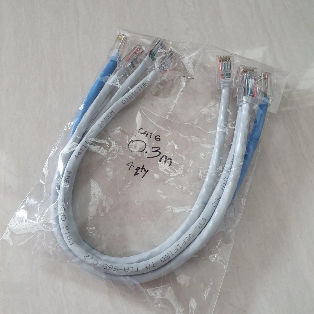 Customized Length LAN Ethernet RJ45 CAT 5e 6 UTP Cable Straight ...