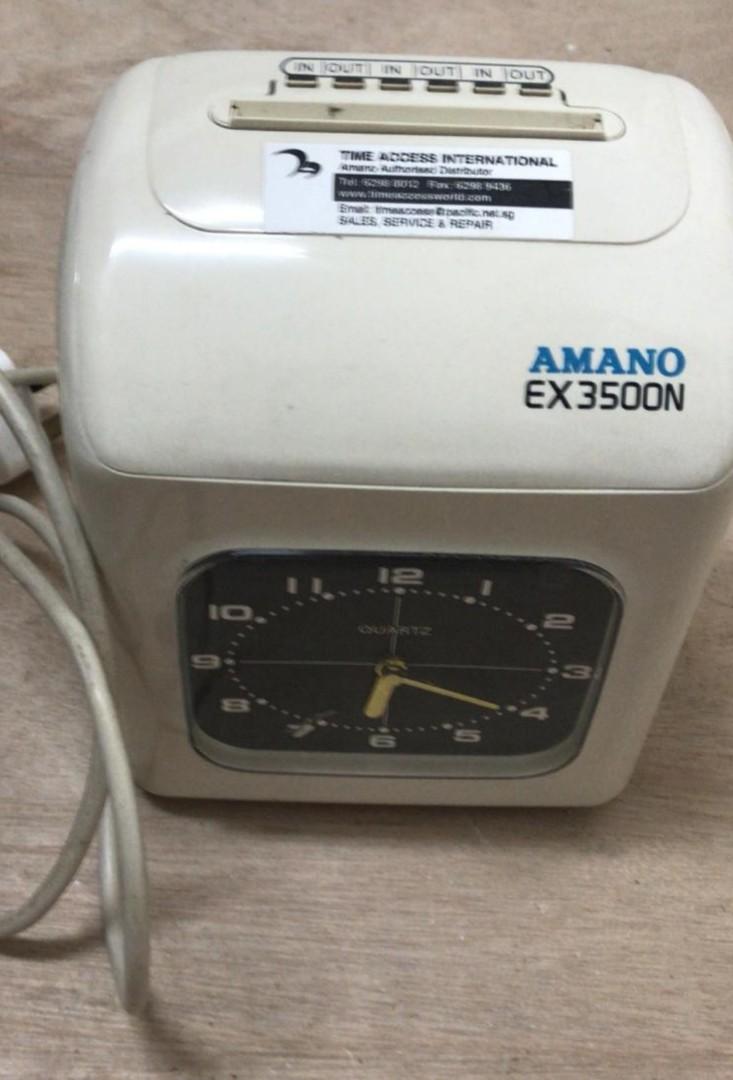 Amano 3500N Electronic Time Recorder, Audio, Voice Recorders on Carousell