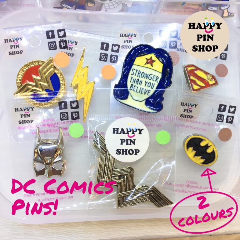 DC pins - Batman, Superman, Wonder Woman, The Flash (Superheroes, DC ...