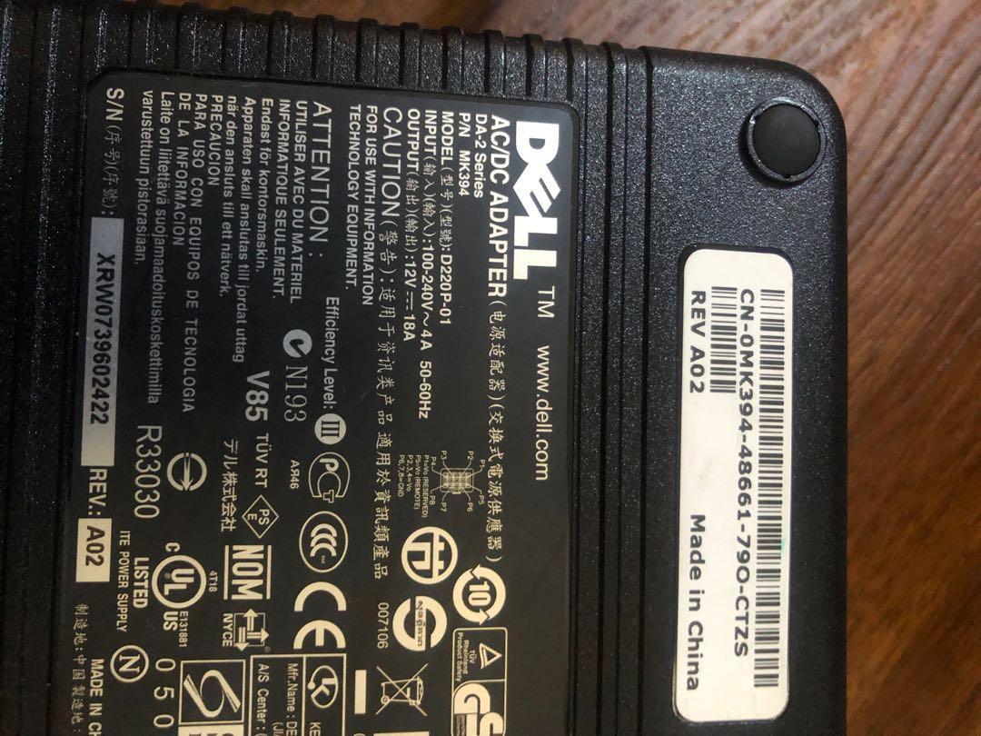 Dell power brick 12v, Computers & Tech, Parts & Accessories, Cables ...