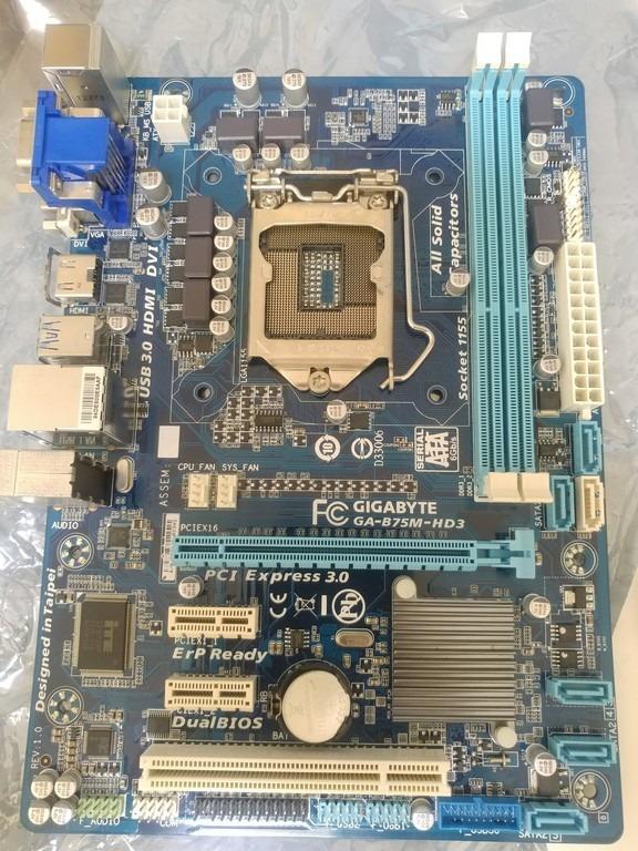 GIGABYTE 技嘉科技 GA-B75M-HD3 (rev. 1.0) 底版一塊, 電腦＆科技, 手提電腦 - Carousell
