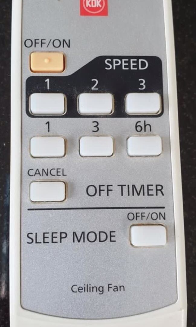 KDK Ceiling Fan Remote Control, Electronics, Others on Carousell