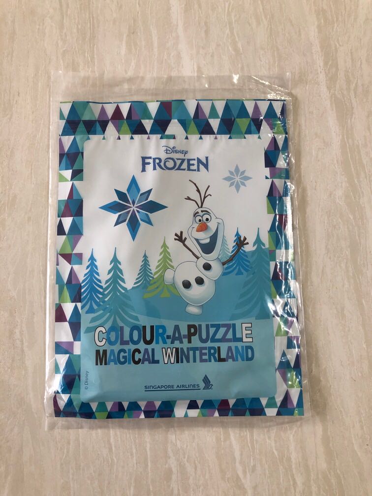 Kids are bored ? Frozen colour a puzzle magical wonderland, Design ...