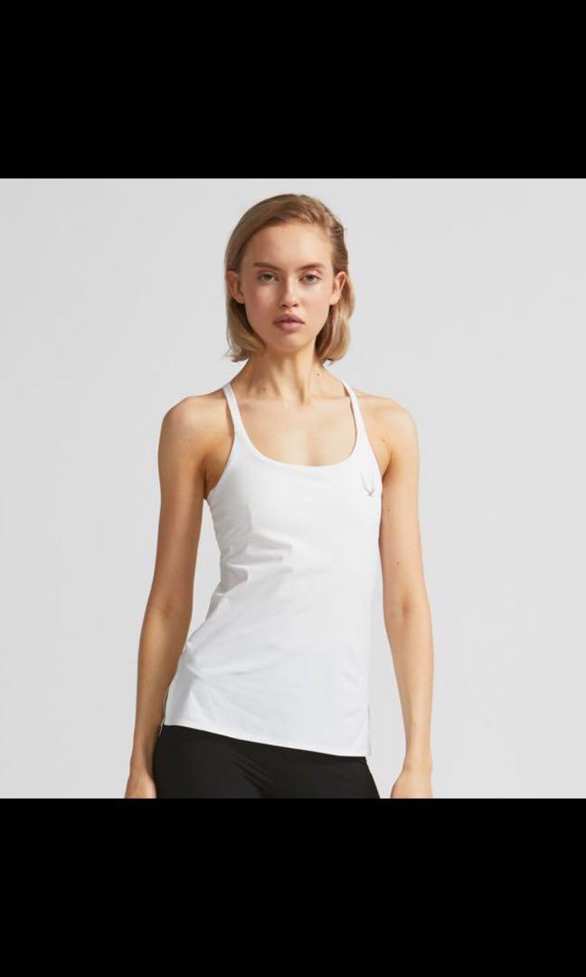 London Lucas Hugh white tank, Men's Fashion, Activewear on Carousell