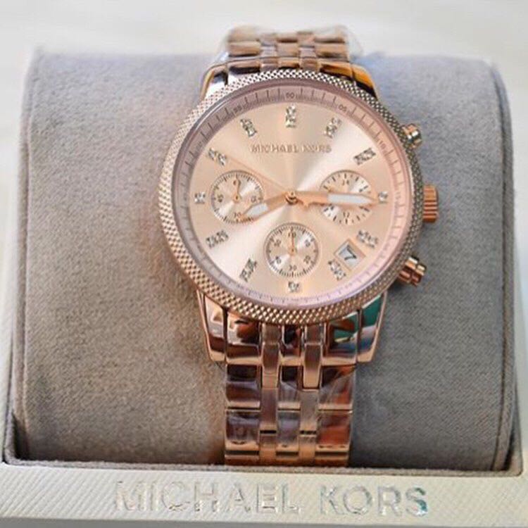 Michael kors ritz rose gold, Women's Fashion, Watches & Accessories ...