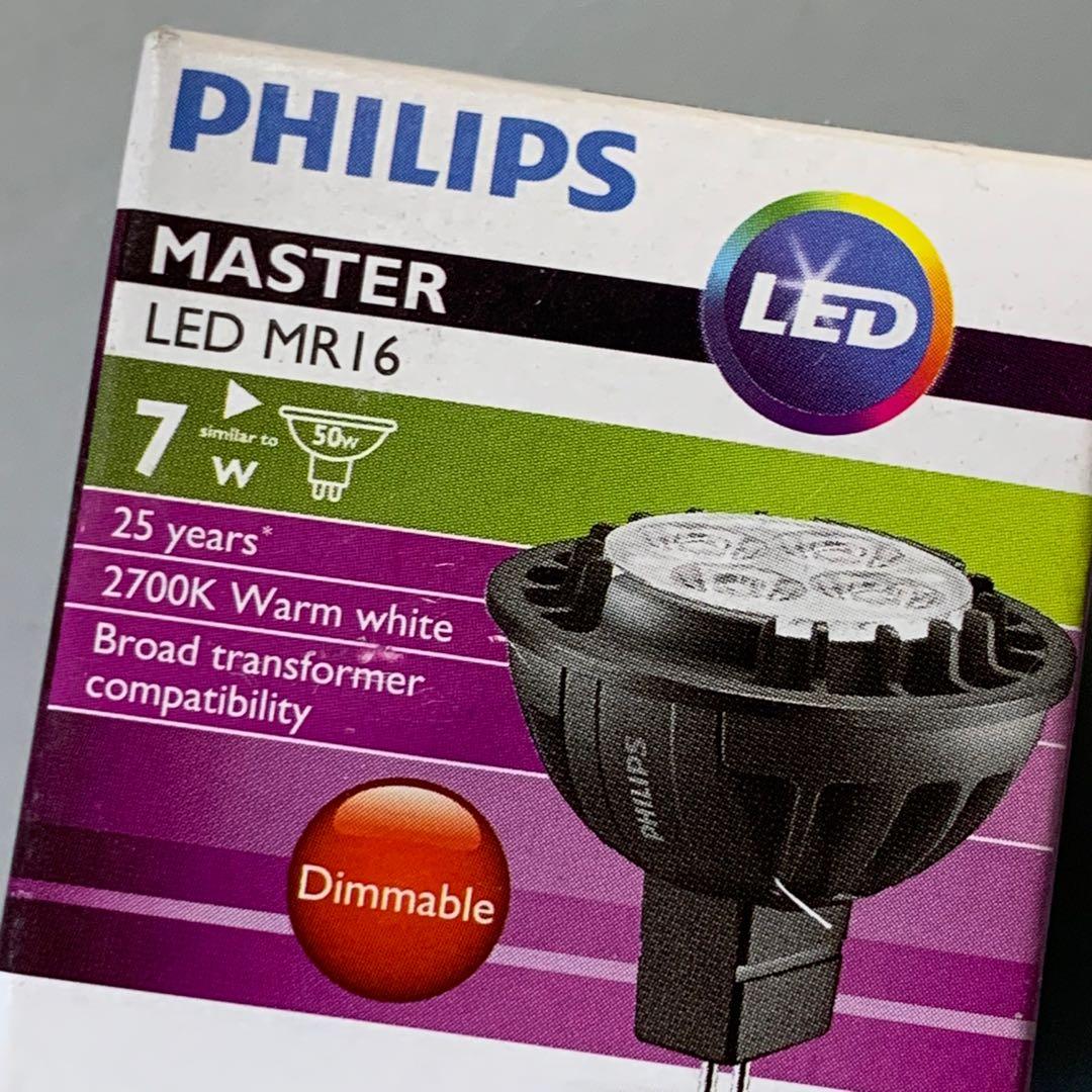 飛利浦 Philips Master LED MR16 7w GU5.3 12V 15D 2700K 燈杯, 傢俬＆家居, 園藝, 割草機和 ...