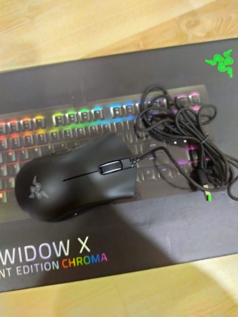 Razer Blackwidow X Chroma TE + Deathadder Essential Black 6400 DPI ...