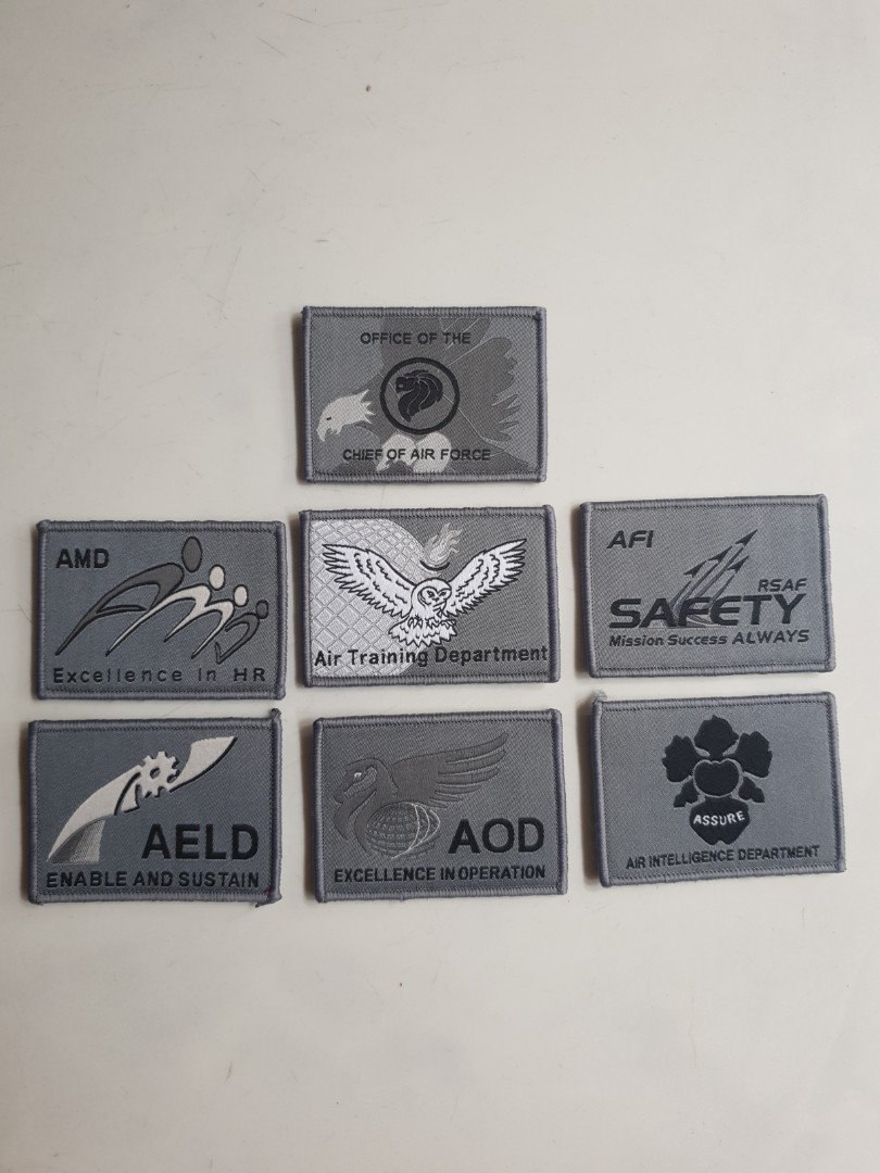 RSAF Air Force #4 pixel uniform unit patch, Hobbies & Toys, Memorabilia ...