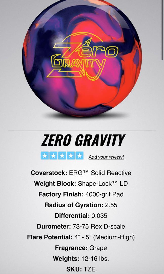 Storm Zero Gravity 15lbs bowling ball, Sports Equipment, Sports & Games ...