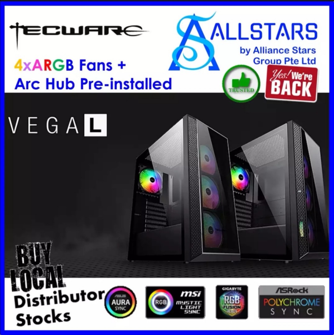 Tecware Atx computer case vega L, Computers & Tech, Parts & Accessories ...
