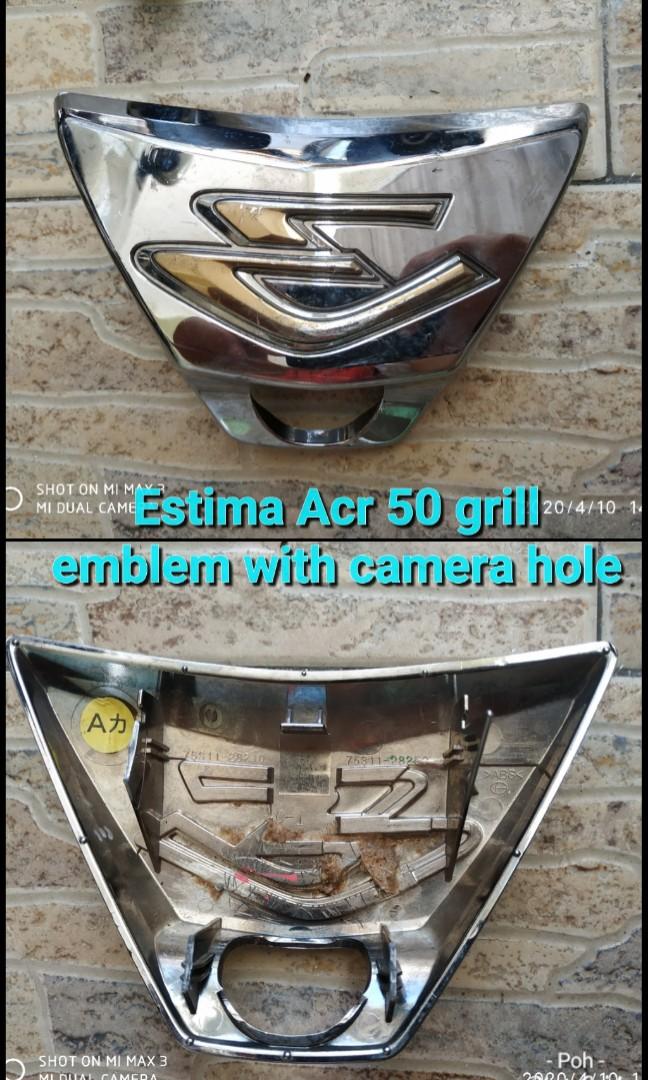 TOYOTA ESTIMA ACR50 grill emblem, Auto Accessories on Carousell