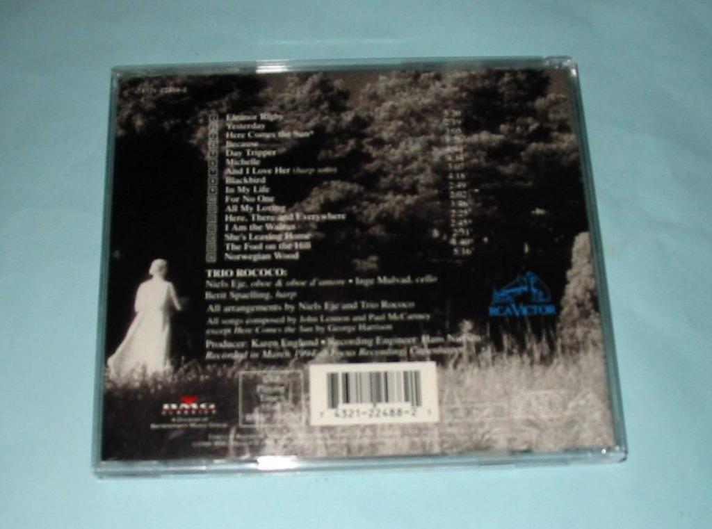 豎琴女神 Trio Rococo Noregian Wood Beatles 美國版 古典流行曲 CD唱片, 興趣及遊戲, 音樂、樂器 ...