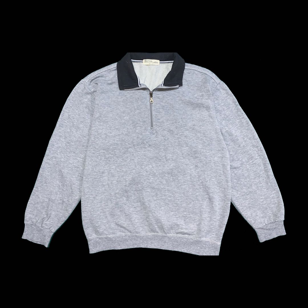 Vintage Half zip Pullover, Men's Fashion, Coats, Jackets and Outerwear ...