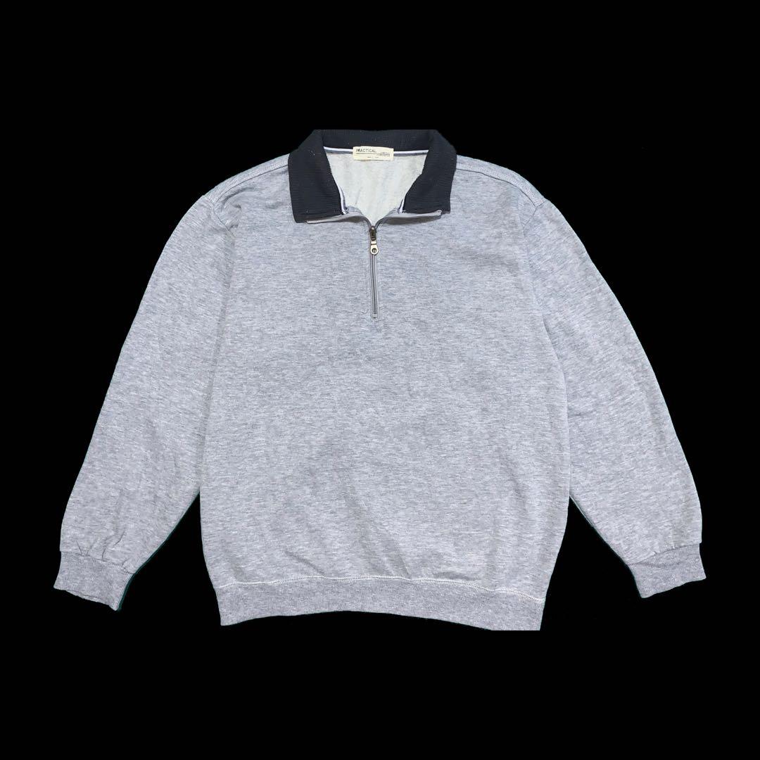 Vintage Half zip Pullover, Men's Fashion, Coats, Jackets and Outerwear ...