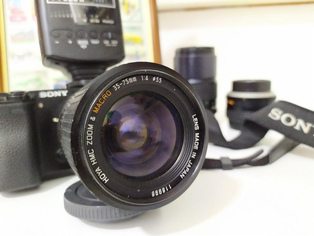 Vintage lens - Hoya HMC MD mount 35-75mm f4, Photography, Lens & Kits on Carousell