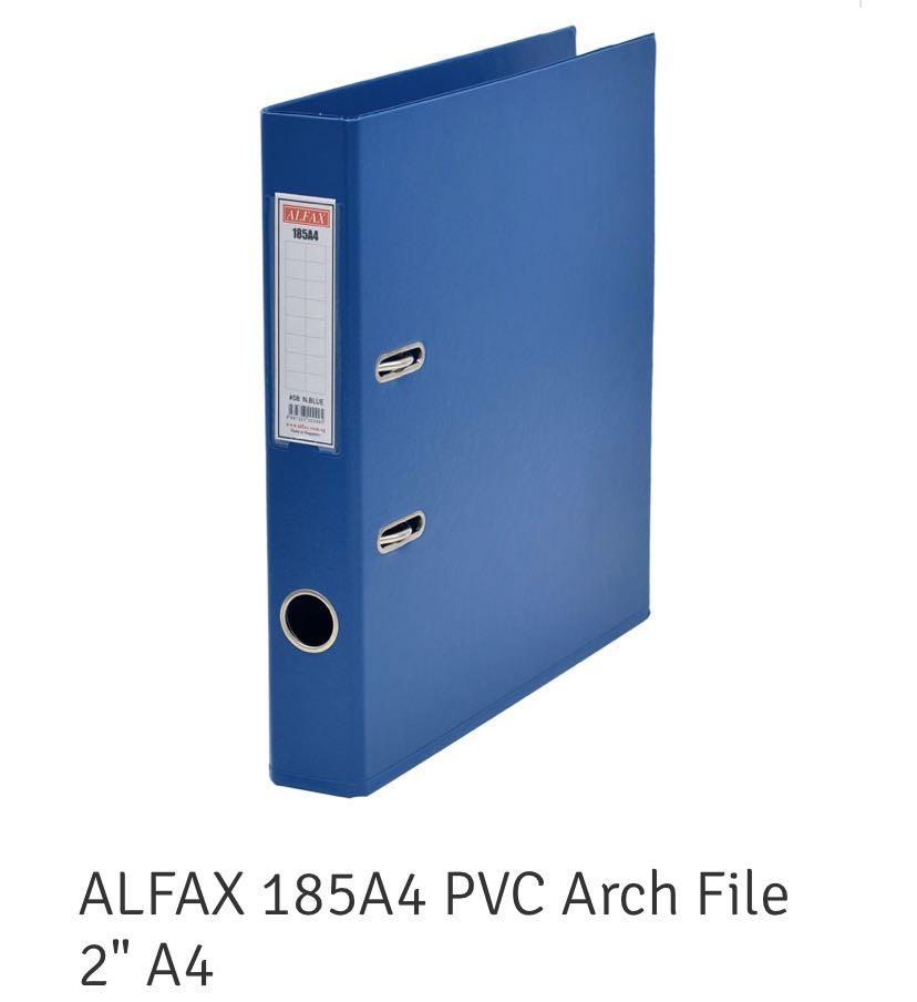 10X Brand new Alfax 185A4 PVC ARCH FILE 2” A4, Hobbies & Toys ...