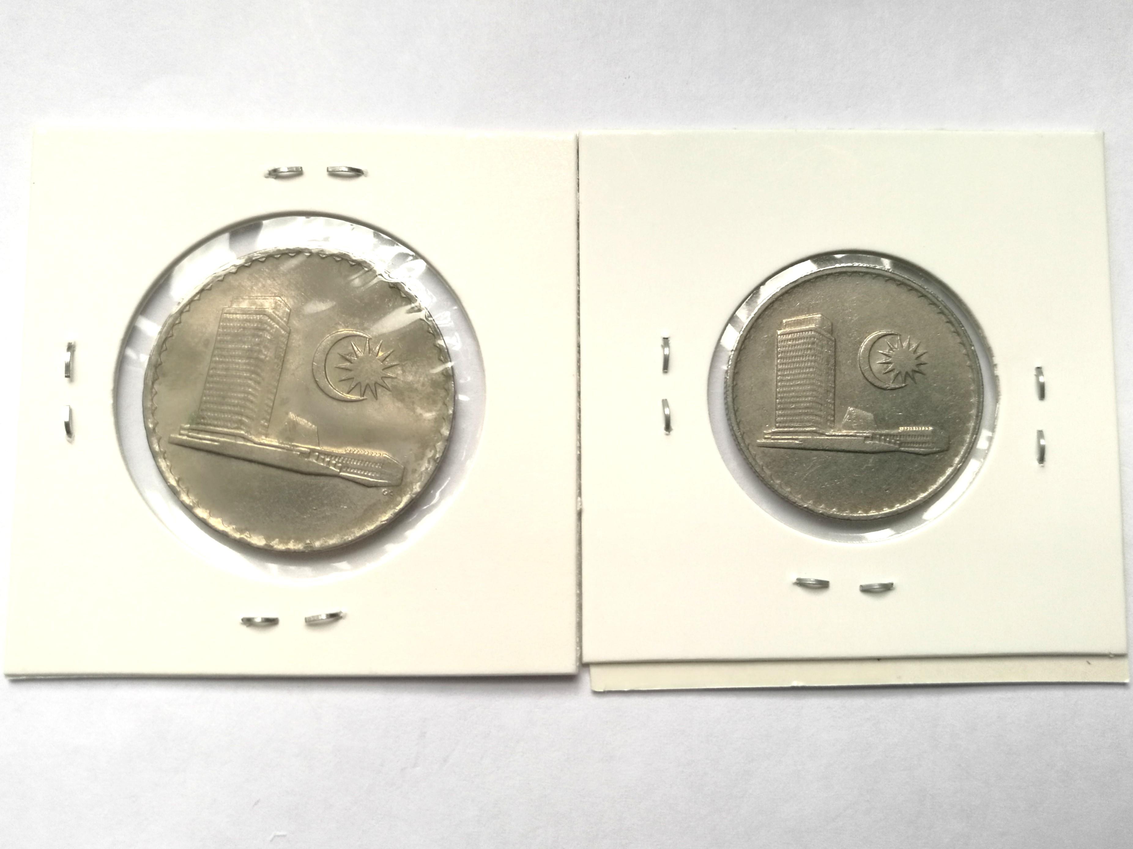 1987 Malaysia Parliament Coins Set 50 , 20 Sen Wang syiling lama ...