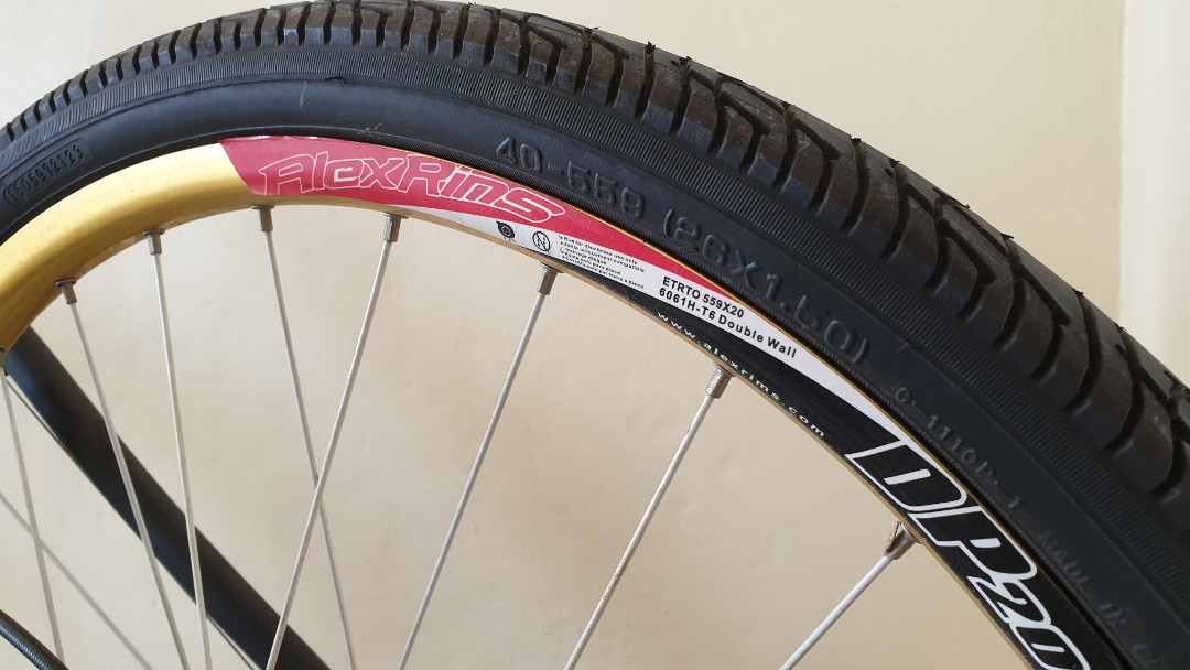 AlexRims DP20 Wheelset 26", Sports Equipment, Bicycles & Parts ...