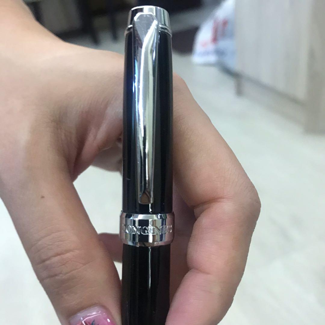 Authentic Longines Pen Black & Stainless Steel Writing Pen Housing ...