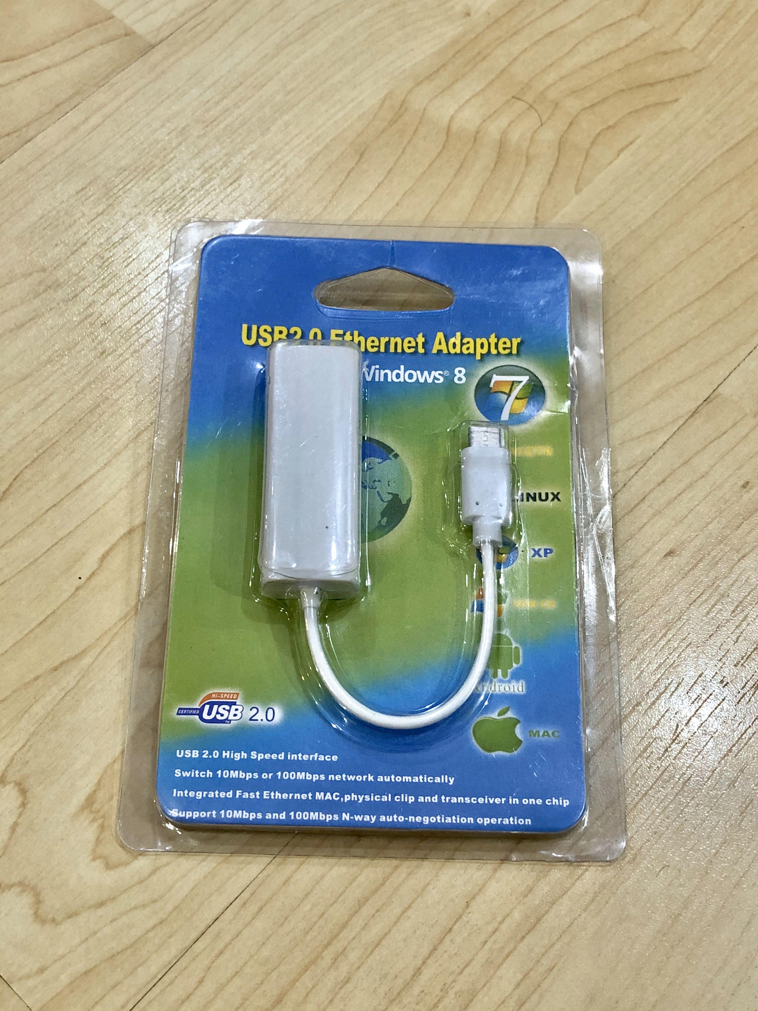 KY-RTL8152B USB2.0 to USB-C/Type-C 10/100 Mbps Ethernet Adapter Network Card, Everything Else on ...