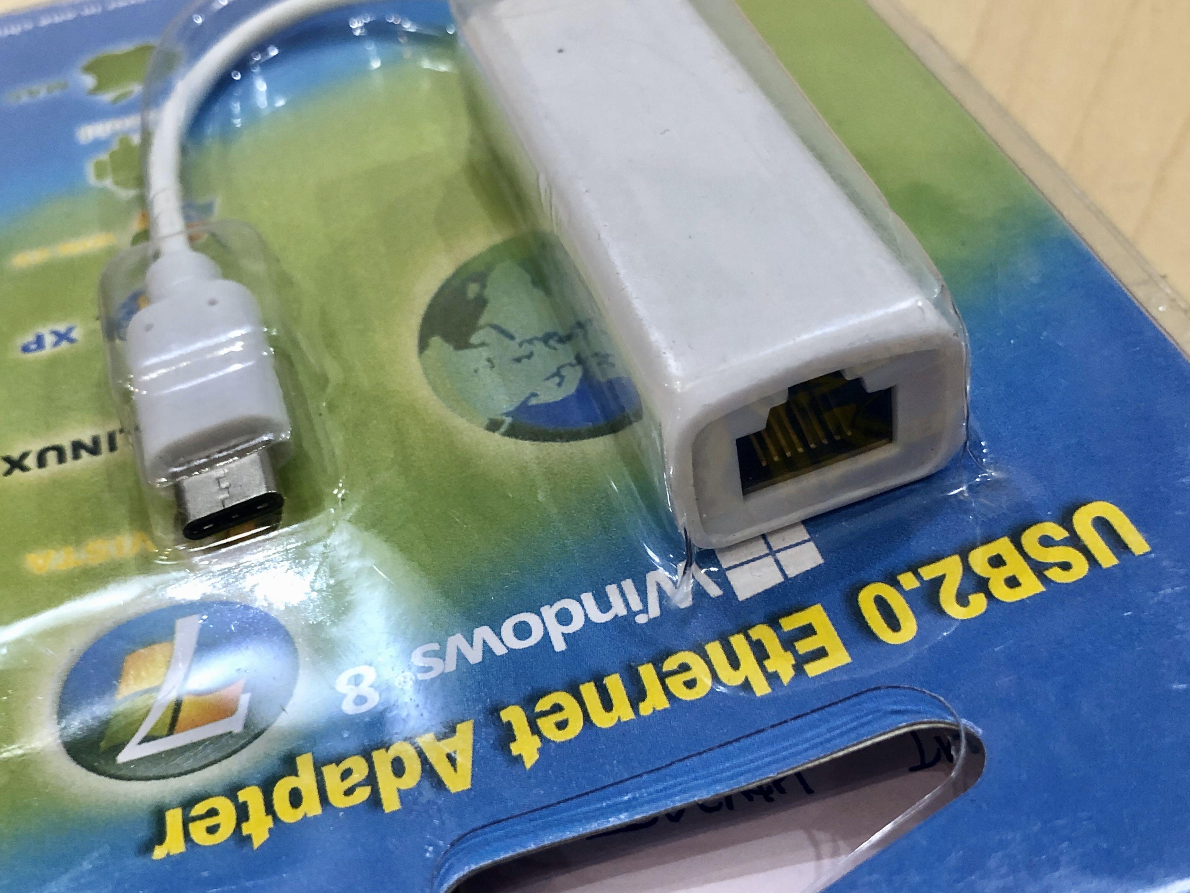 KY-RTL8152B USB2.0 to USB-C/Type-C 10/100 Mbps Ethernet Adapter Network Card, Everything Else on ...