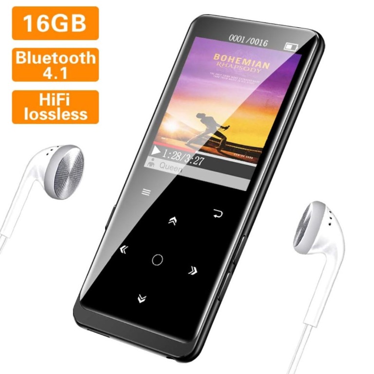 M2 SUPEREYE MP3 Player, 16G Portable Lossless Sound MP3 Player with ...