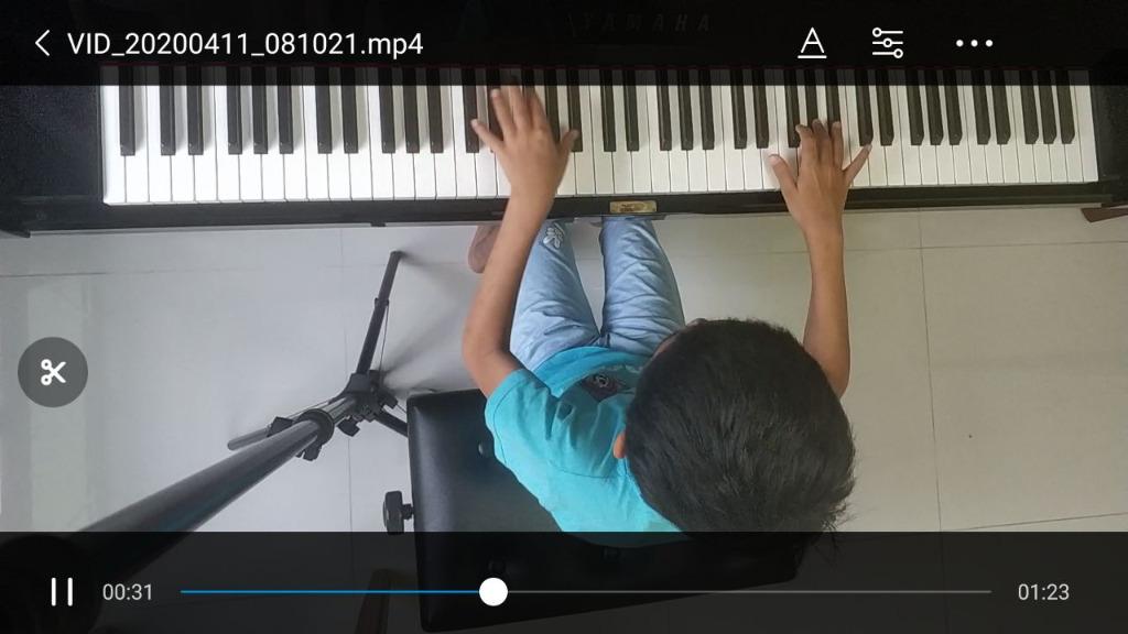 Piano top and side angle video shoot setup Piano top angle video shot ...