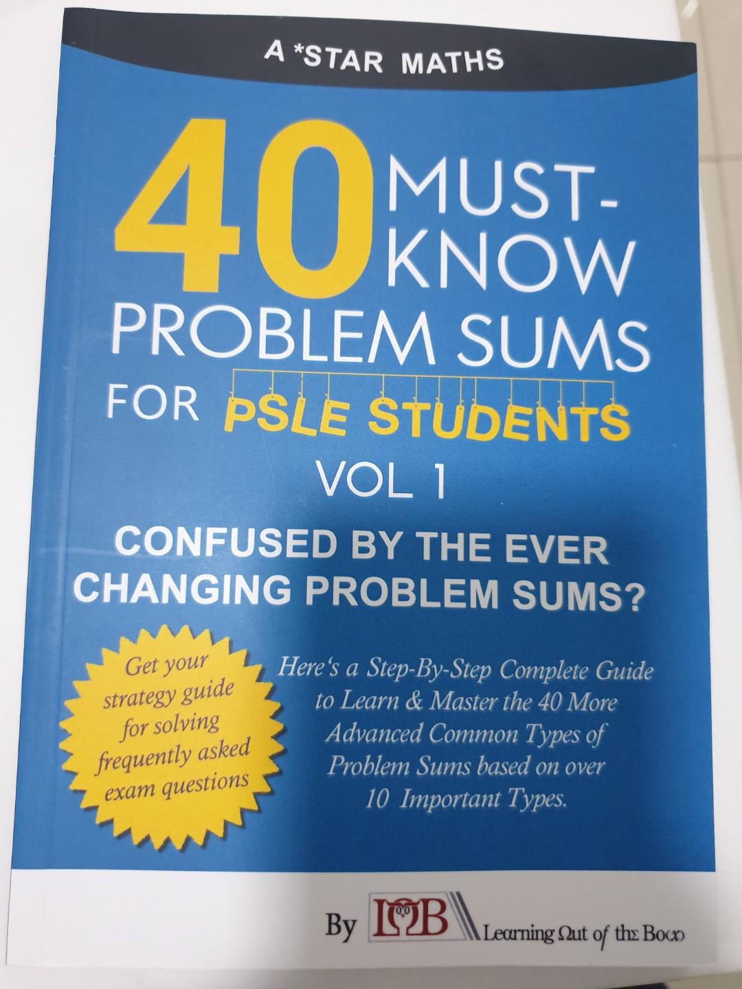 PSLE Maths Problem Sum, Hobbies & Toys, Books & Magazines, Assessment ...