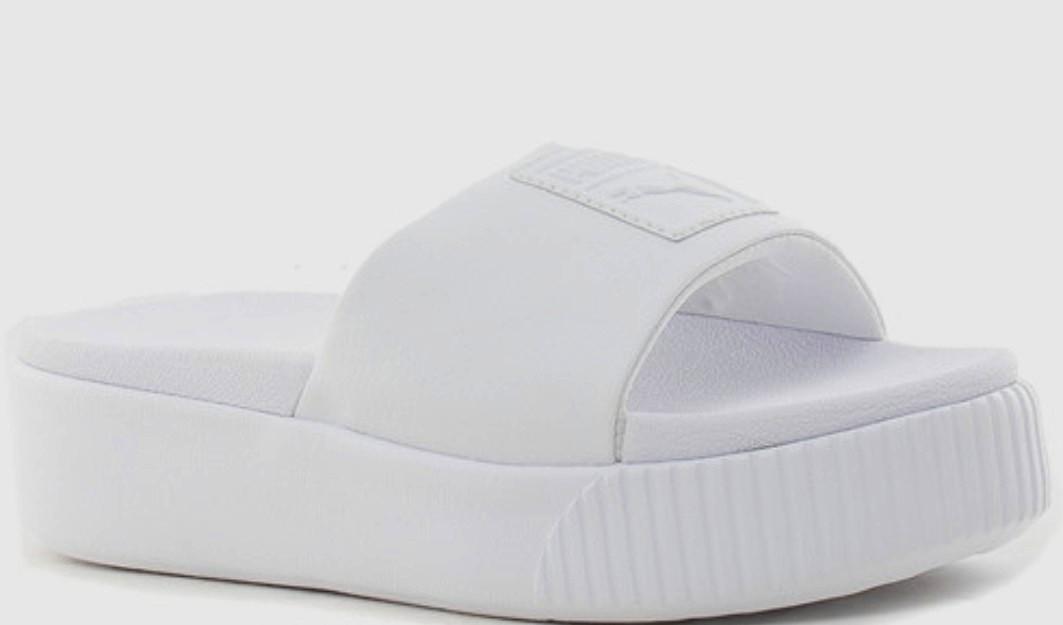 PUMA PLATFORM SLIDES, Women's Fashion, Footwear, Flipflops and Slides ...