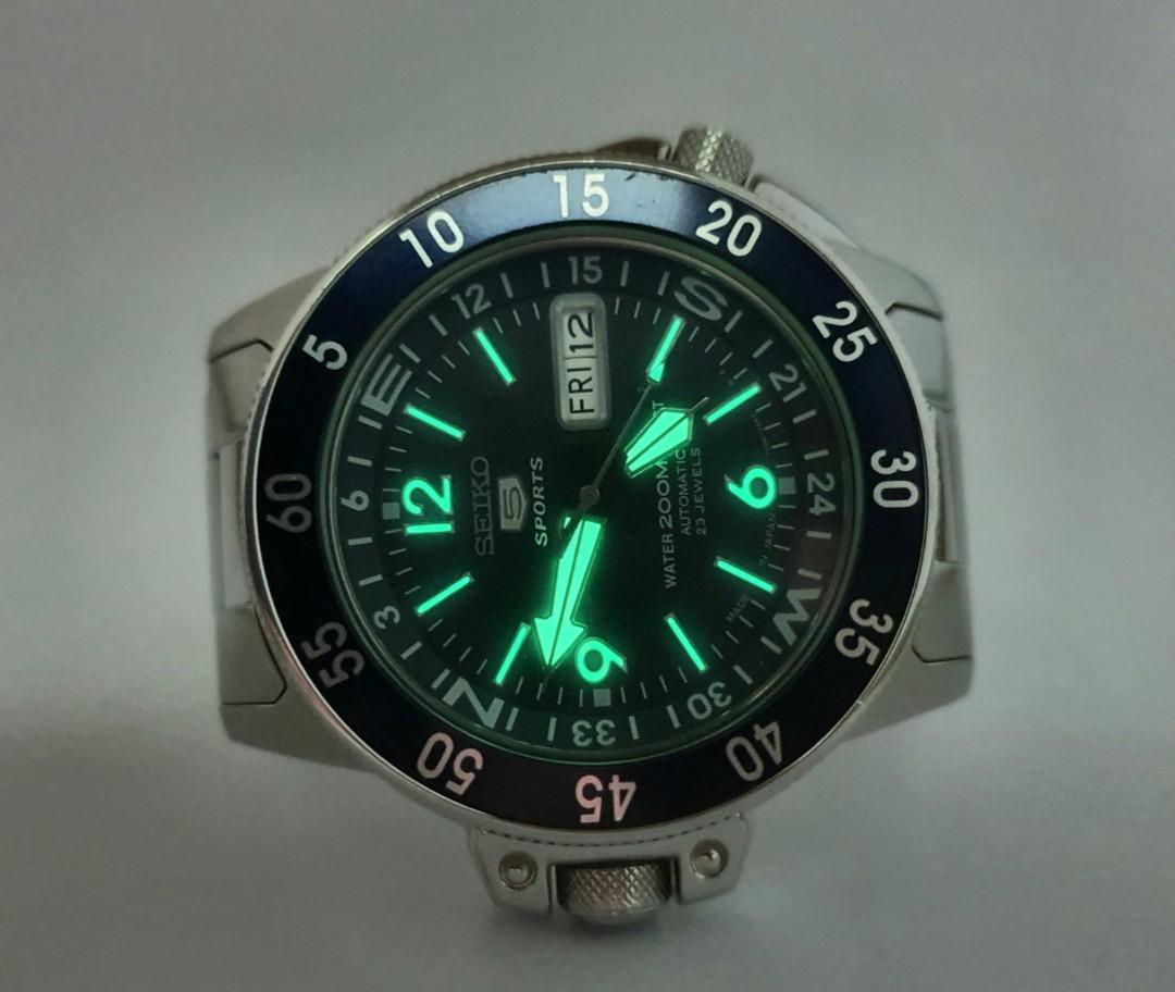 Seiko 5 Sports SKZ209J1 Atlas/Land Shark Japan Automatic 200M Men's ...