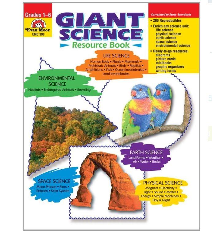 US Evan Moor Giant Science Resource Worksheets, Hobbies & Toys, Books ...
