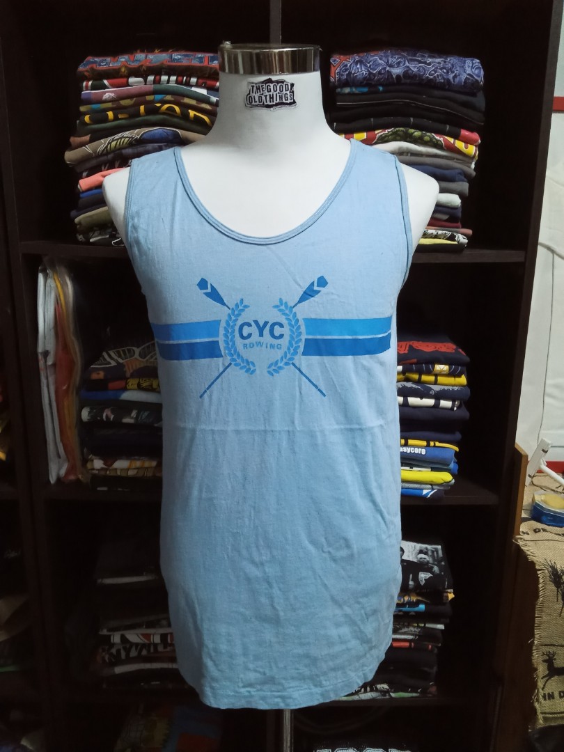 Vintage 80's CYC ROWING tank top, Men's Fashion, Tops & Sets, Tshirts ...