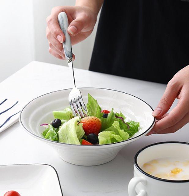 8 inch Horizontal line bowl, Home Appliances, Kitchenware on Carousell