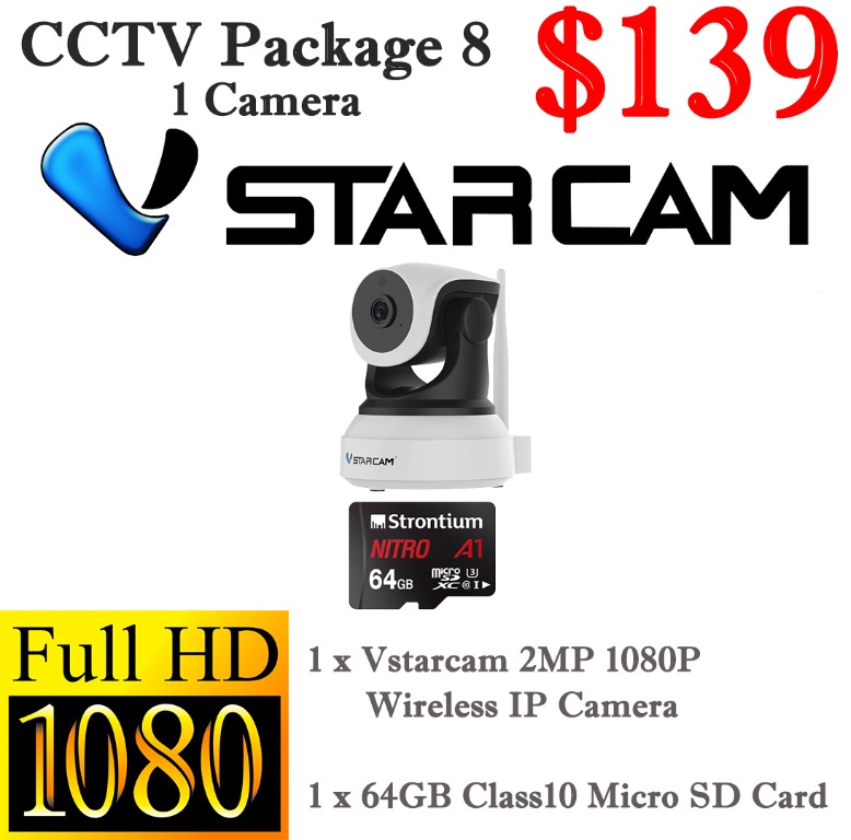 April Promotion!!! VStarcam CCTV camera Package 1080P Full HD Wide ...