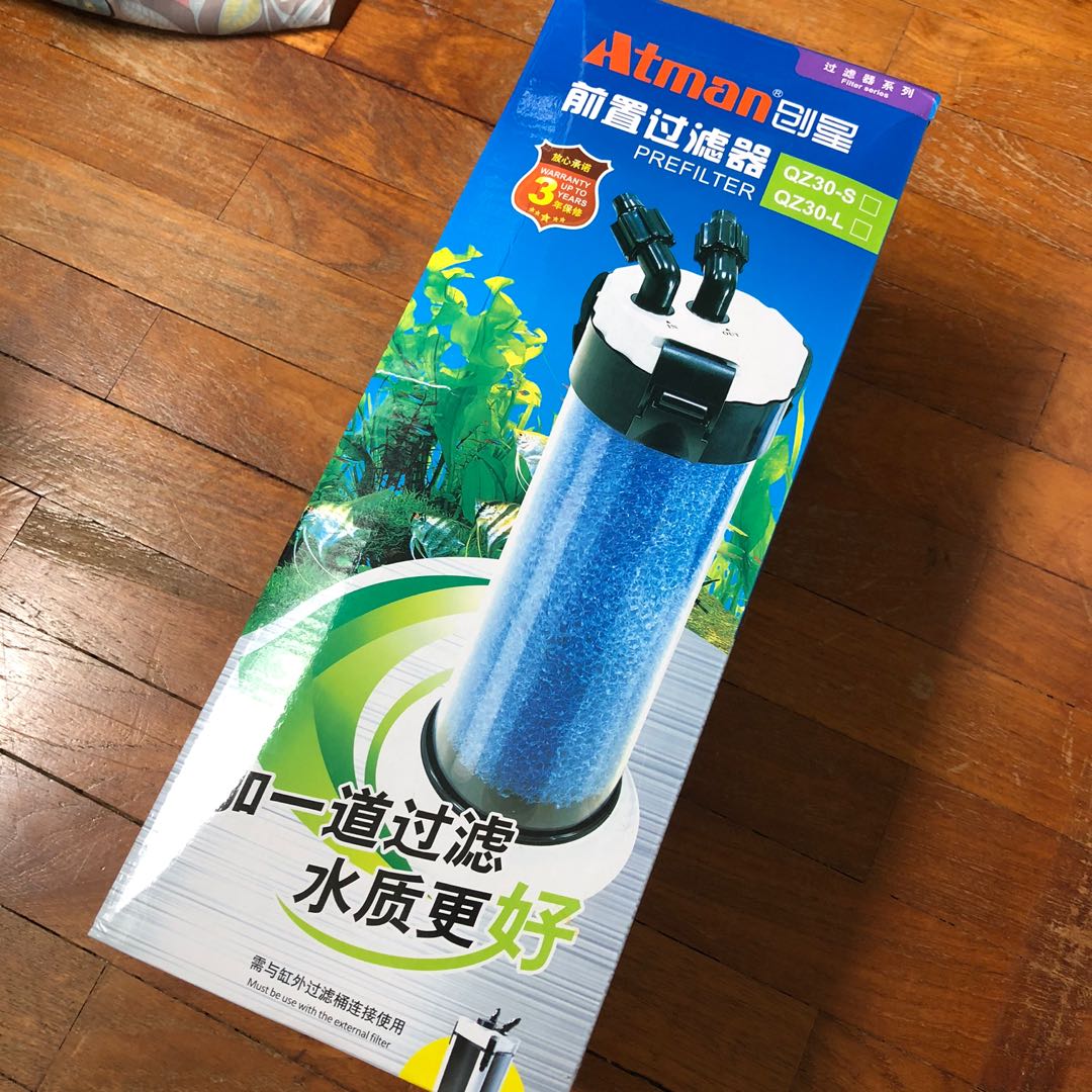 Atman pre filter, Pet Supplies, Homes & Other Pet Accessories on Carousell