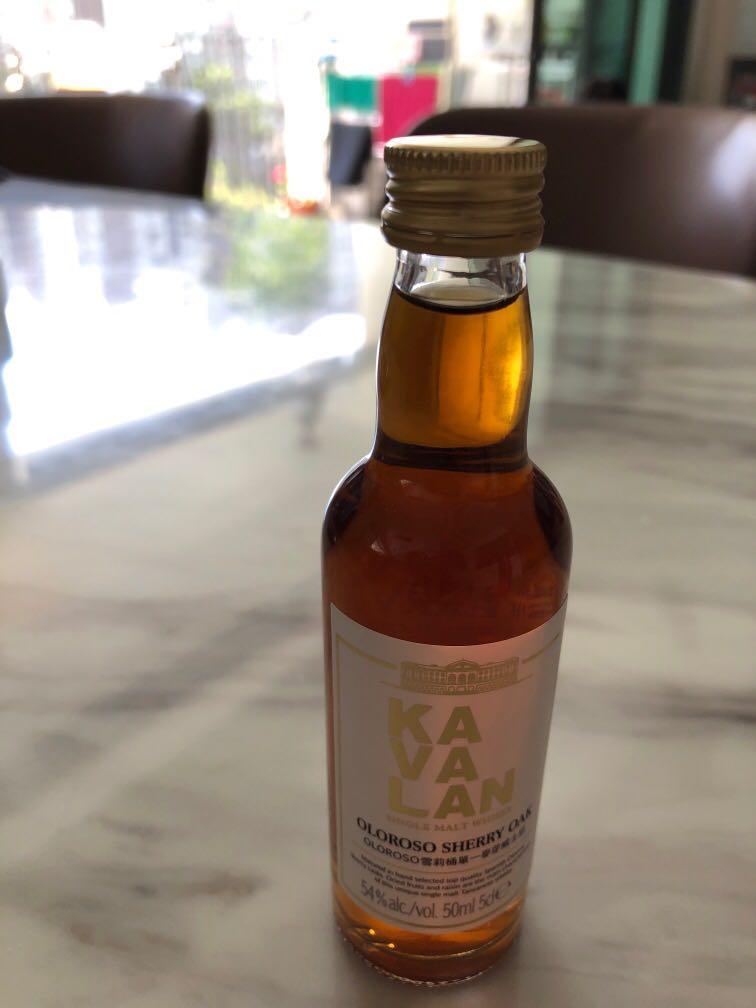 BNIB Kavalan Oloroso Sherry Oak 50ml, Food & Drinks, Alcoholic ...