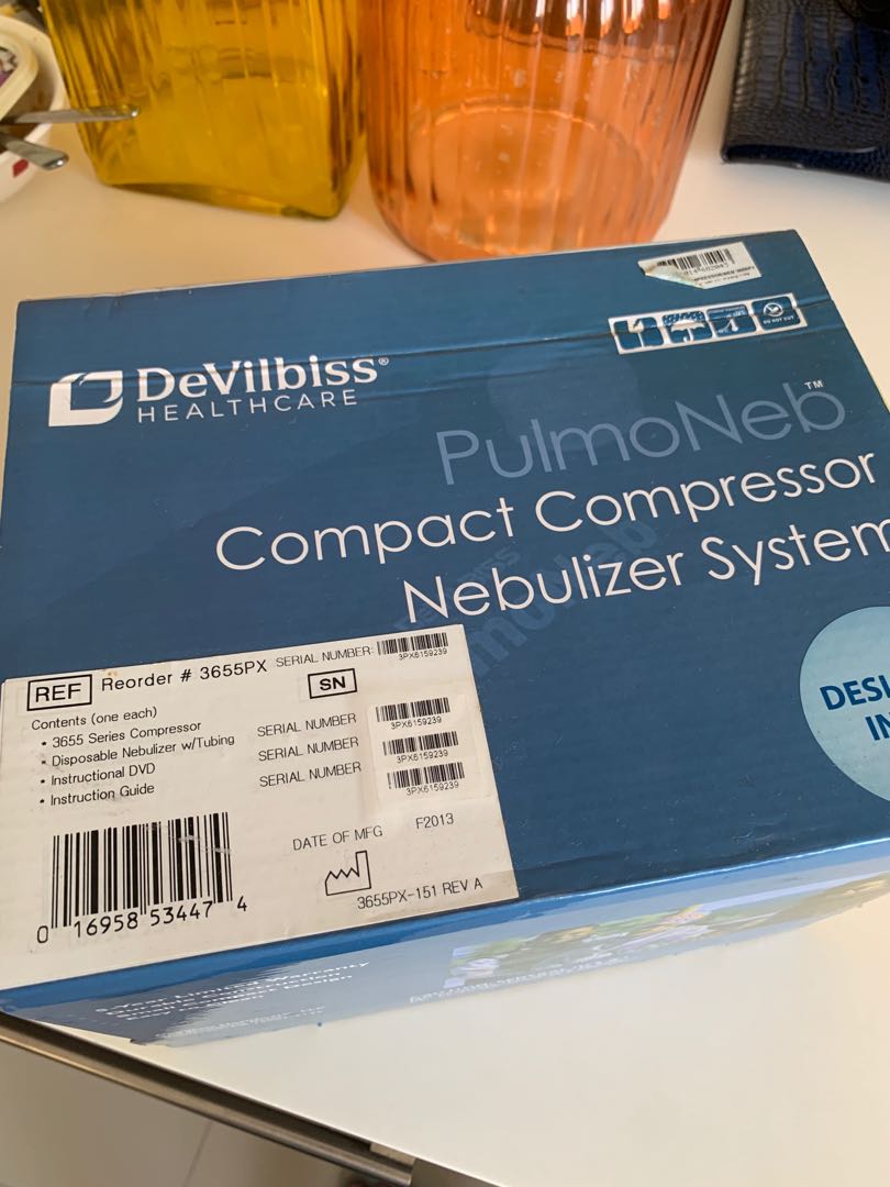 DeVilBiss PulmoNeb Compact Nebulizer, Furniture & Home Living ...